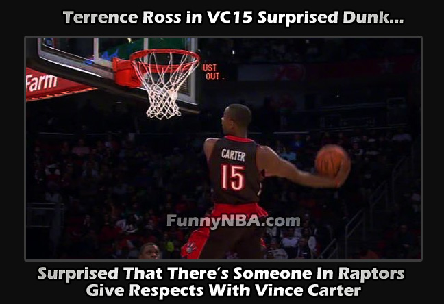 Terrence Ross in Vince Carter jersey - Sprite Slam Dunk Contest ...