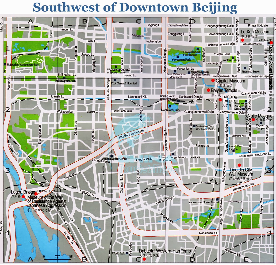 Mapas y planos de Pekín - Conmimochilacuestas