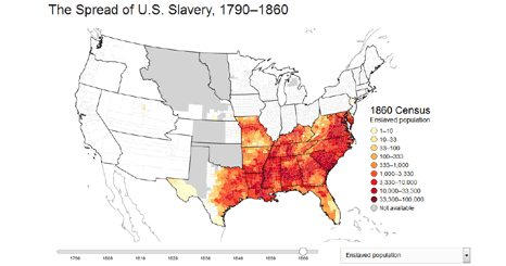 Maps Mania: The Rise and Fall of American Slavery
