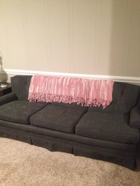 Blissfully Chic DIY: The Painted Couch...YES, I said painted.