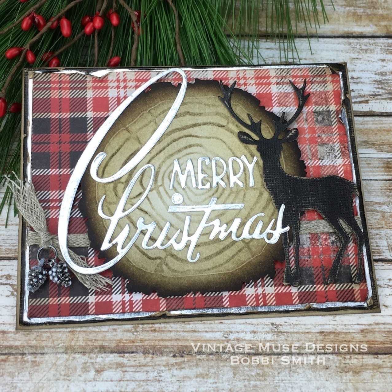 Vintage Muse: Rustic Merry Christmas Card...