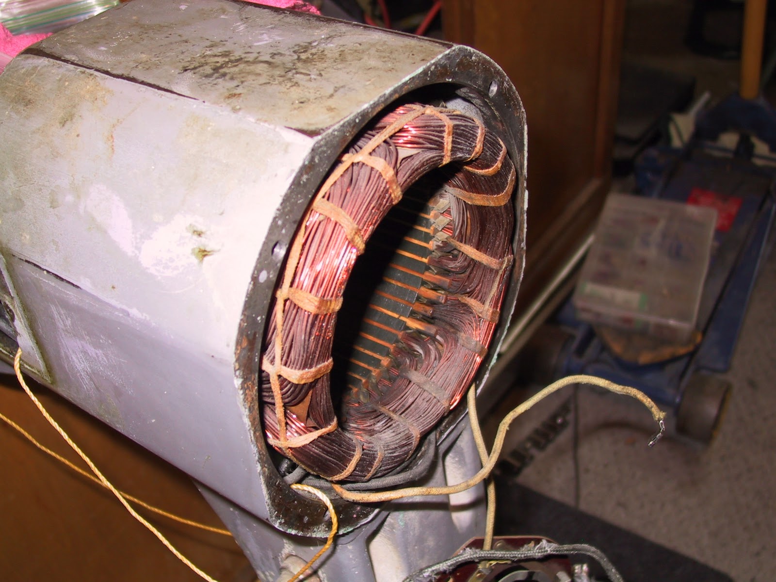 Hobart A200 Overhaul: Removed the Stator Winding so the Transmission ...