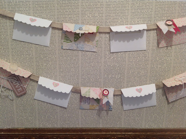 InkyPinkies: Mini Envelopes Valentine's Banner
