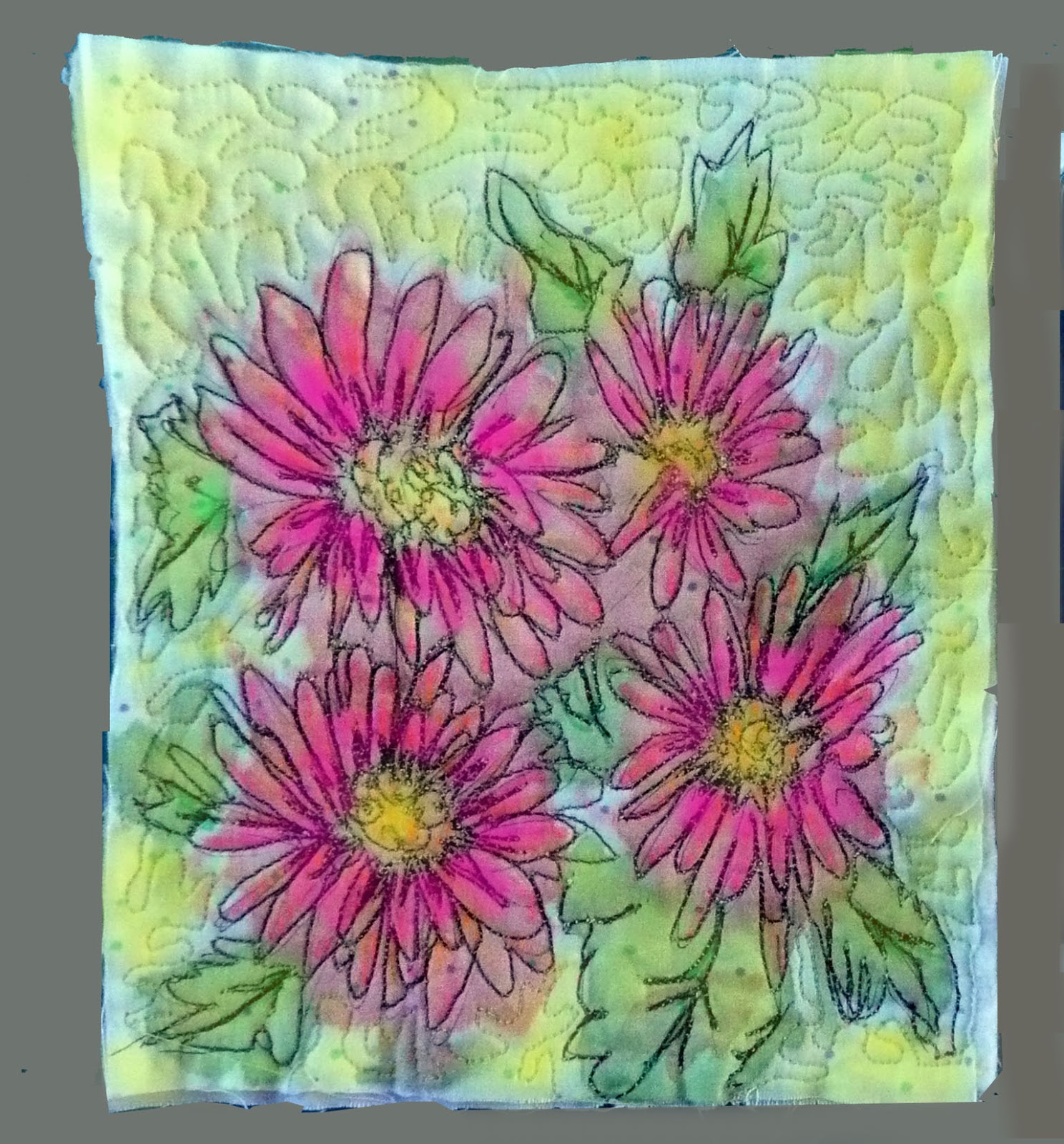 Linda's Art Quilts: Sketching with Thread