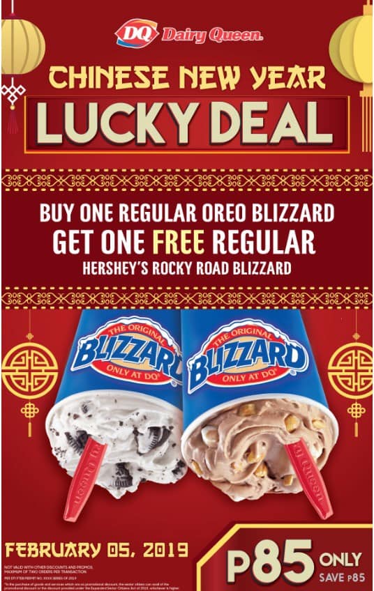 Manila Shopper: Dairy Queen Buy1 Get1 Chinese New Year Lucky Deal Promo ...
