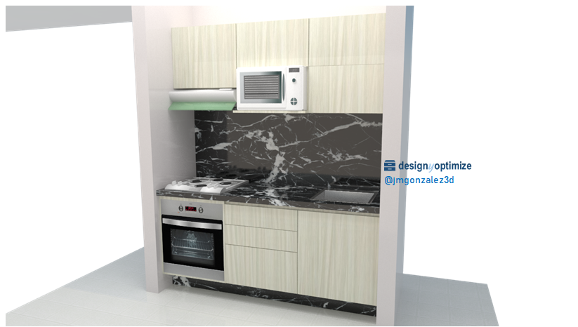 Diseño De Muebles Madera: Planos Para Fabricar Kitchenette Melamina