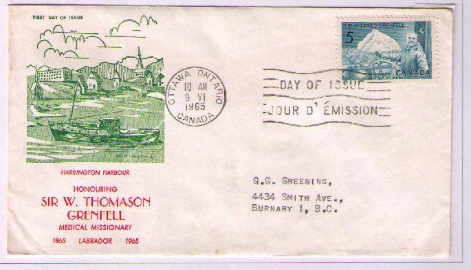 Postal History Corner: 1965 Sir Wilfred Grenfell