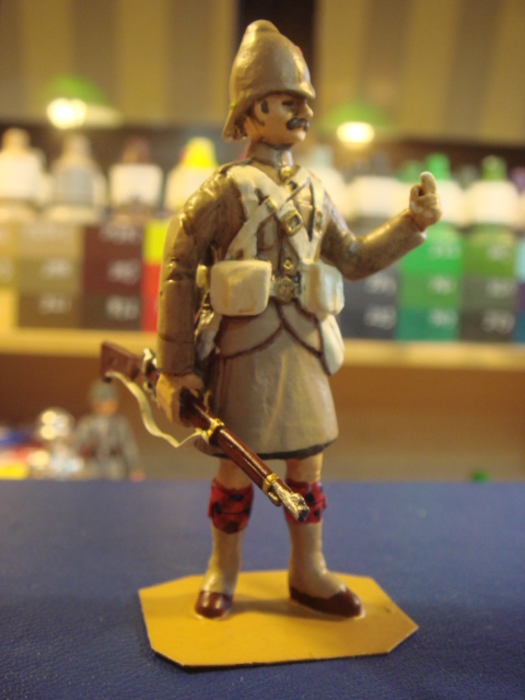 Vintage lead Toy and Model Soldiers: OLIVE. OL6: Highlander Boer War