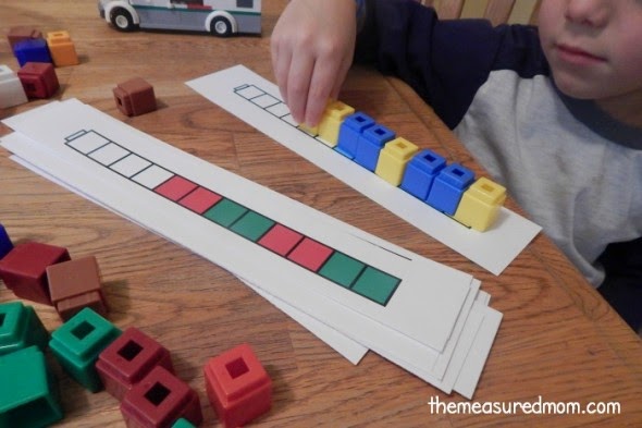 Amazing Action Alphabet: Measuring With Snap Cubes