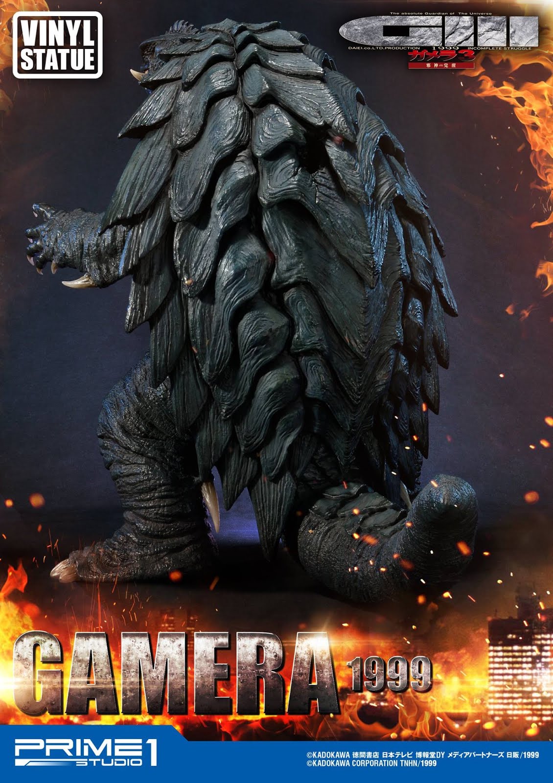 Figuras: Tres versiones de Gamera de "Gamera 3: Revenge of Iris ...