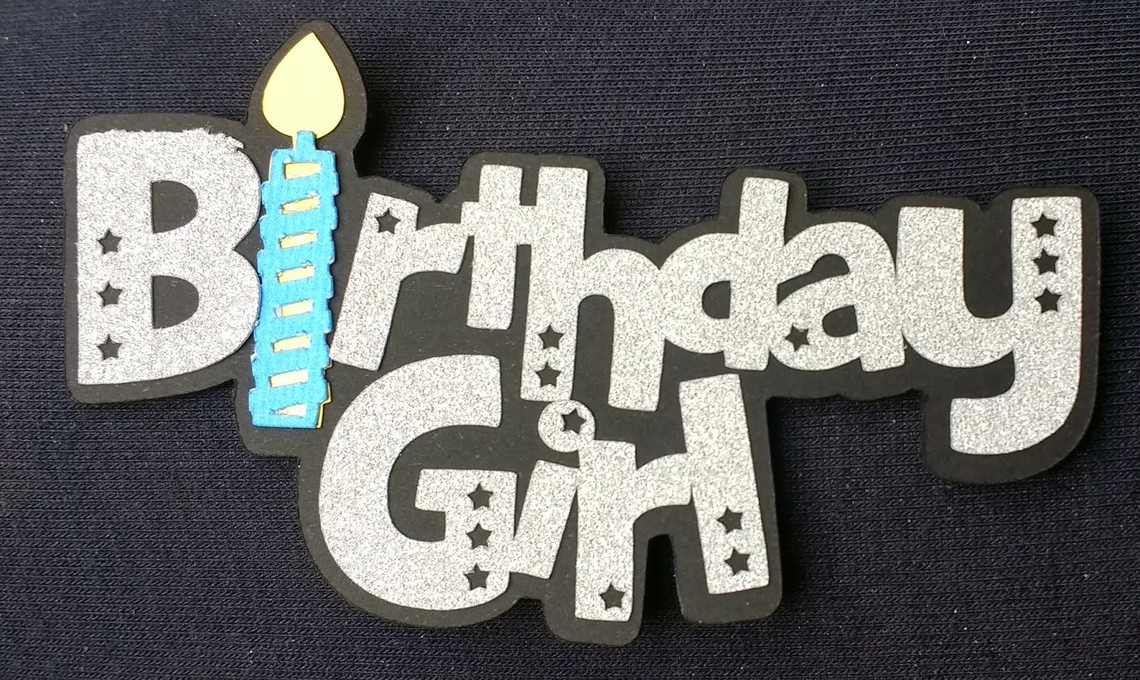Silhouette UK: Using the Glitter Sticker for a sparkly birthday