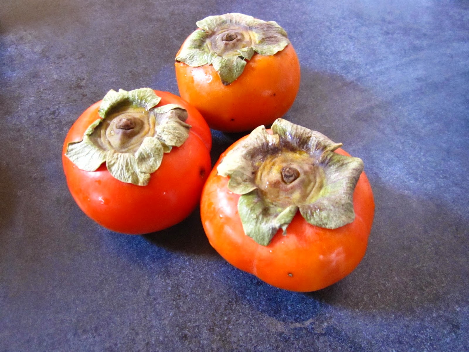 Cold Hands Warm Earth: Baked Persimmon with Candied Ginger and Honey