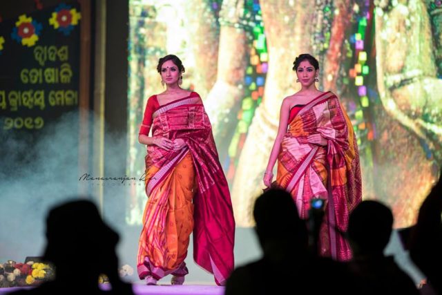 Beauty of Odisha yarns sets the ramp afire at Toshali Mela