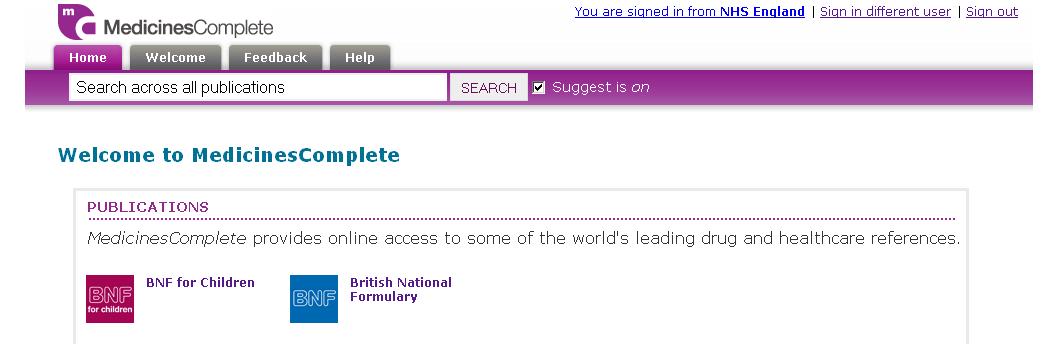 BNF now available to NHS staff via "Medicines Complete" - Medical Library