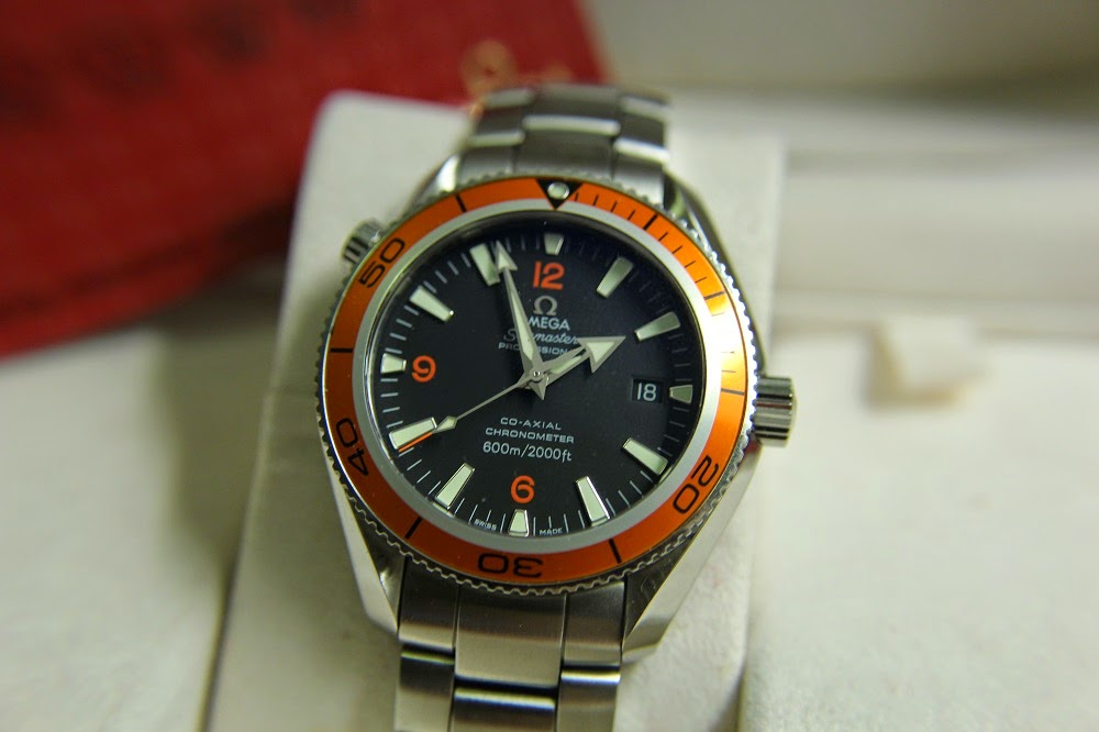 JAM TANGAN OMEGA SEAMASTER PLANET OCEAN ORANGE BEZEL - Jam Tangan Keren