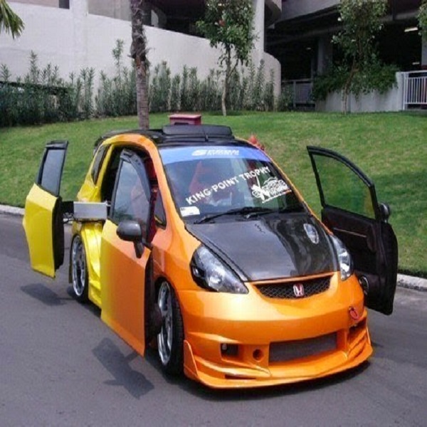 Modifikasi mobil honda jazz terbaru idsi rs all new airbrush ceper ...
