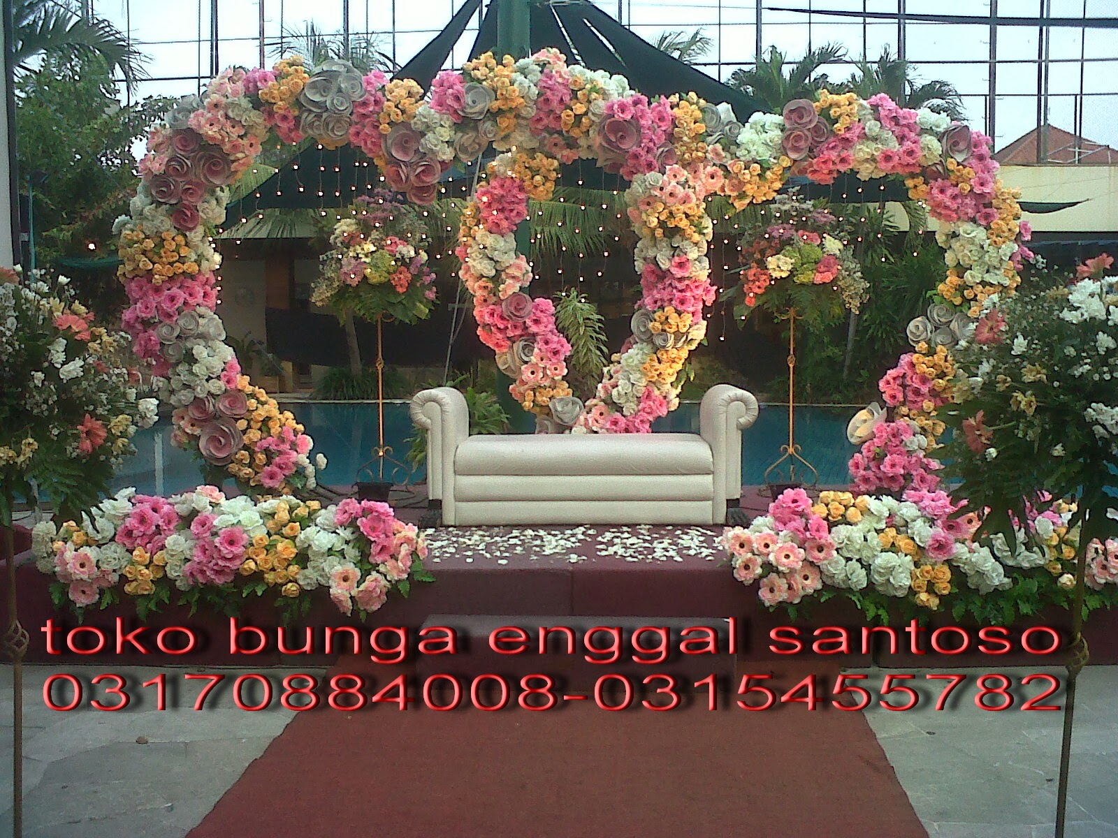 Toko Bunga Surabaya Murah : decorasi pelaminan minimalis
