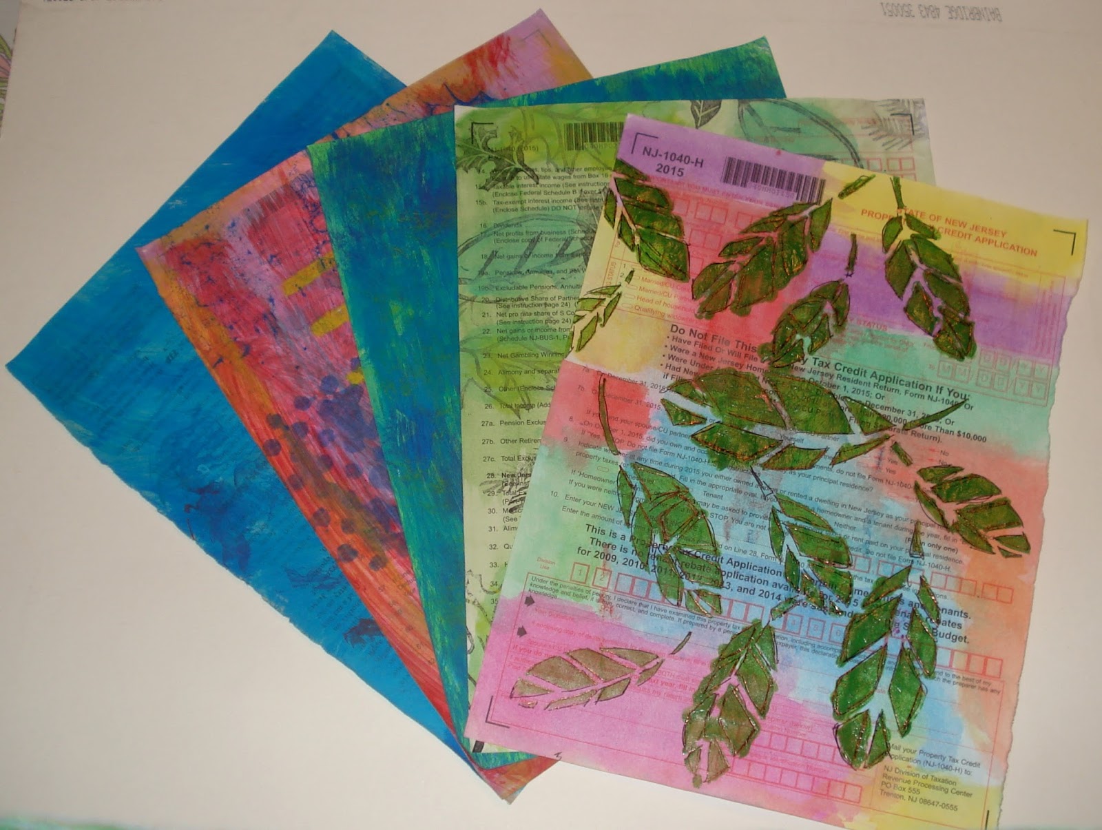 Mail me some art: Decorated Papers - Part 2