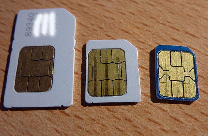 Tecnología habitual: NanoSIMs, microSIMs y SIMs