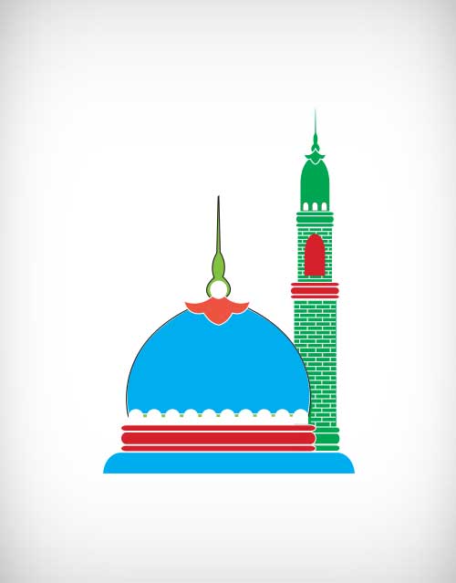 mosque minar vector-2