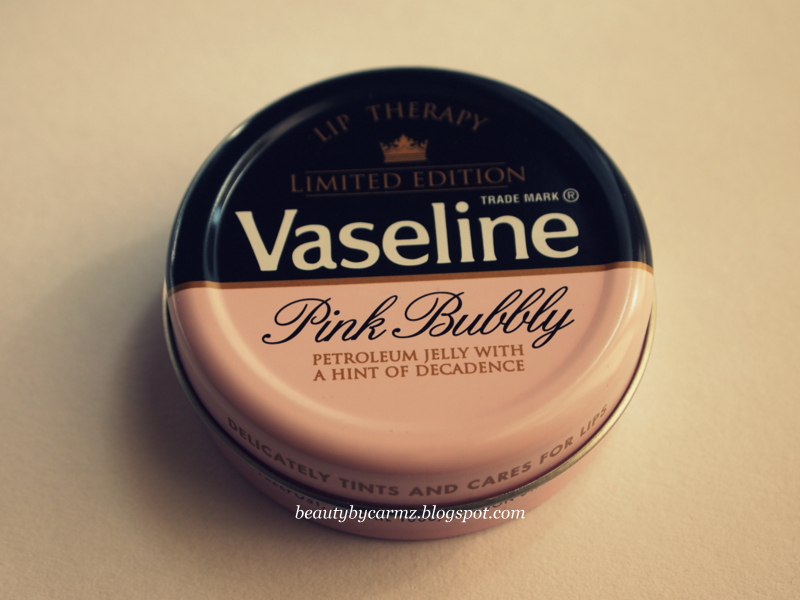 Vaseline Limited Edition Pink Bubbly Lip Therapy | BEAUTY BY CARMZ