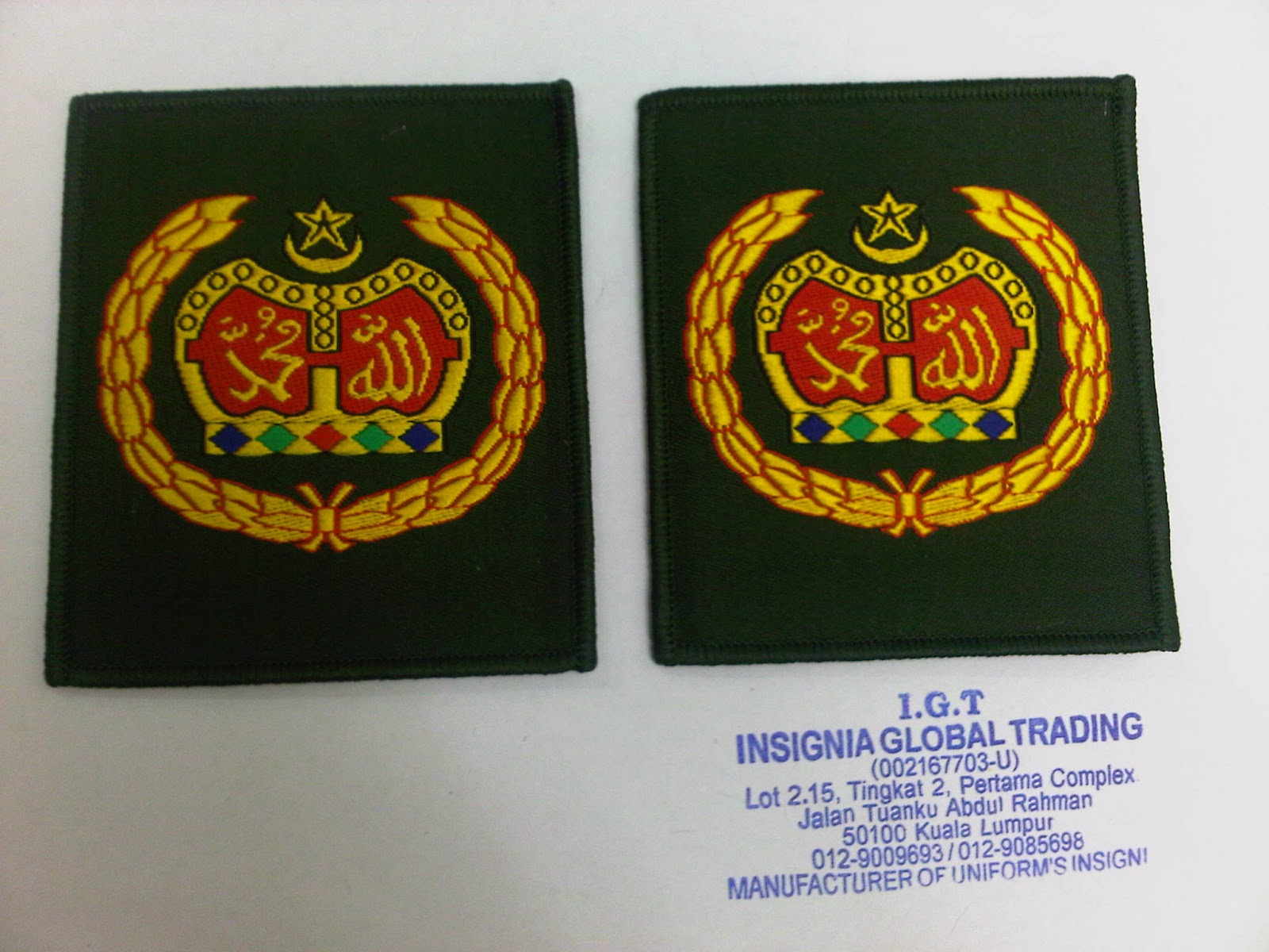 I.G.T Insignia Global Trading : ASKAR TENTERA DARAT MALAYSIA