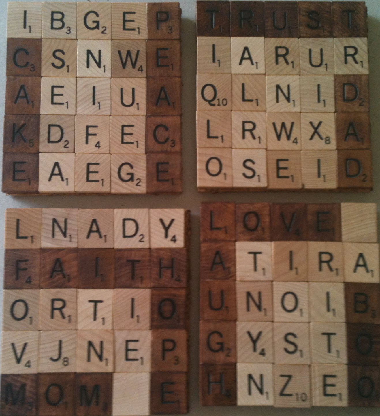 A Good Life: Scrabble Coaster DIY Tutorial