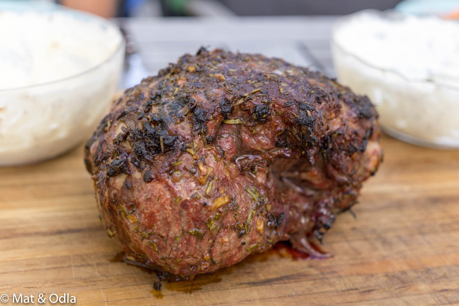 Salta bad och grillad lammstek