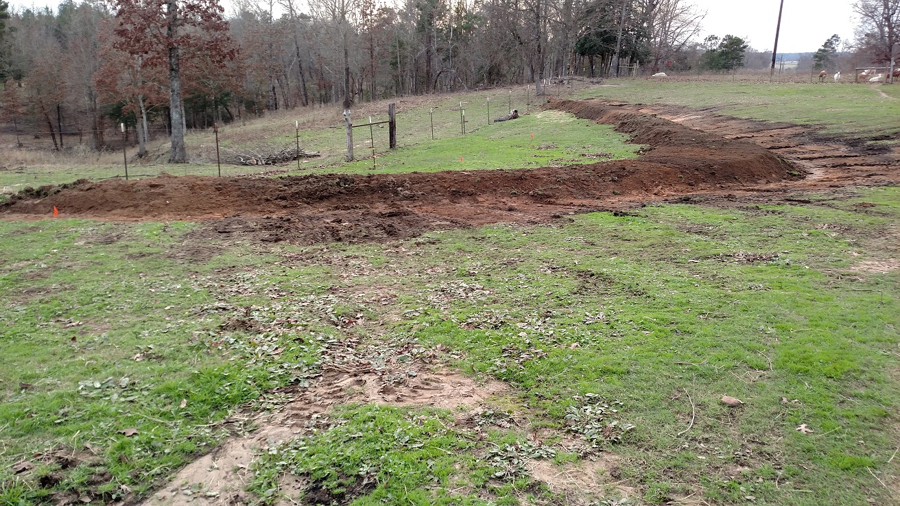 Kelsey Creek Farm: Soil and Water Conservation: Swale Construction