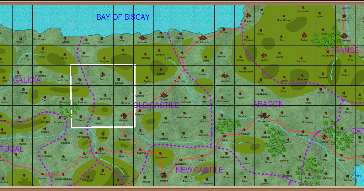napoleonic wargaming: Campaign Strategic Maps