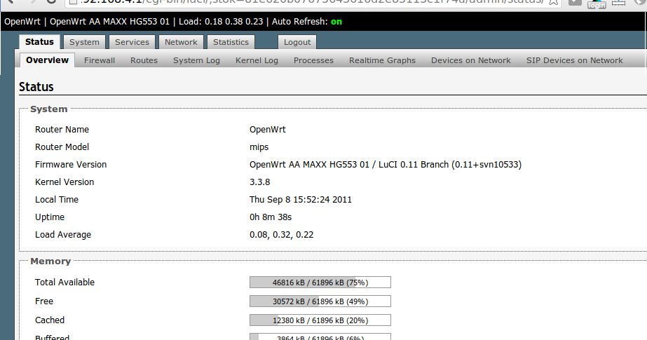 OpenWrt For All: Huawei EchoLife HG553 OpenWrt