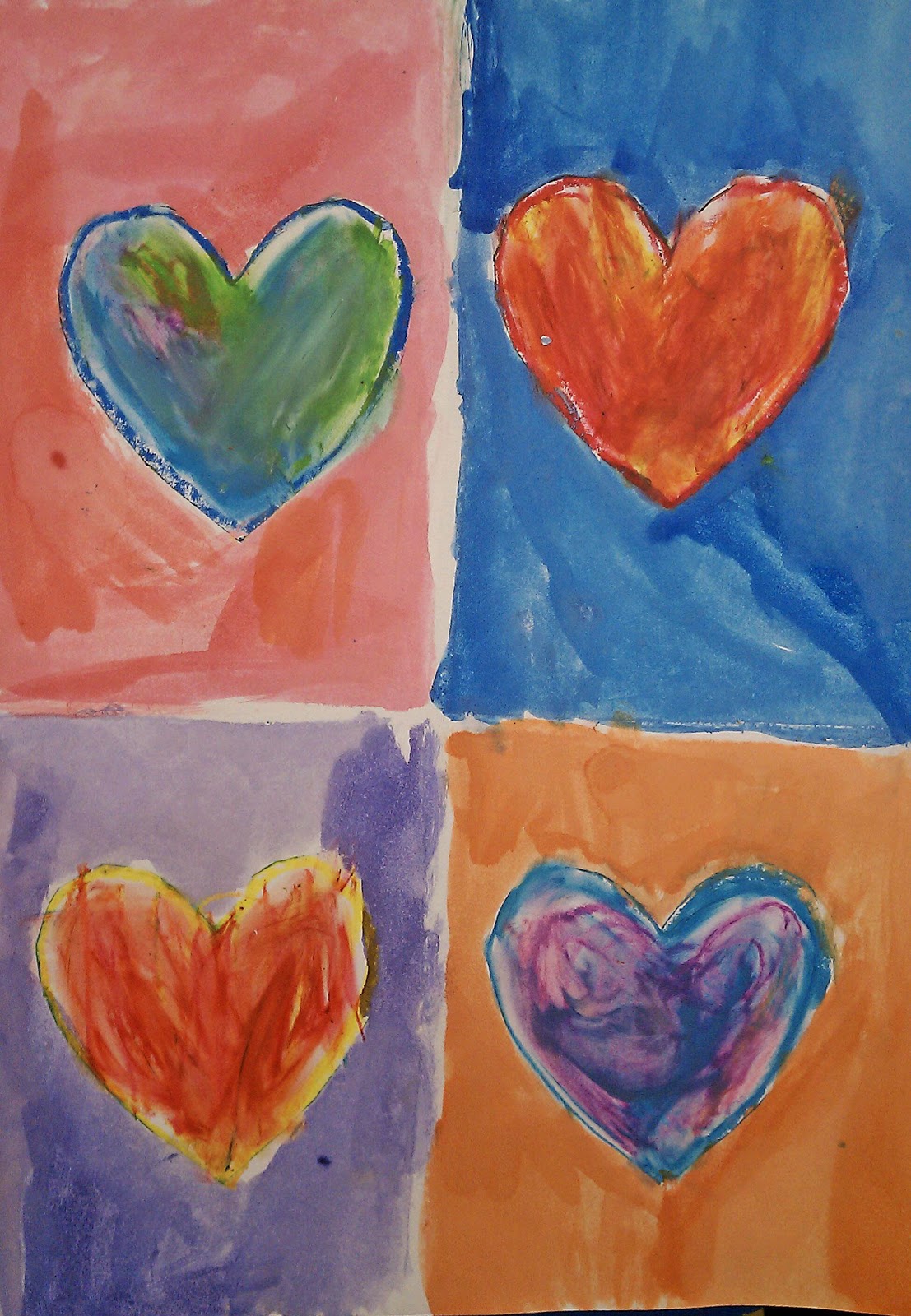 WE (heart) Art: Jim Dine Hearts (4th Grade)