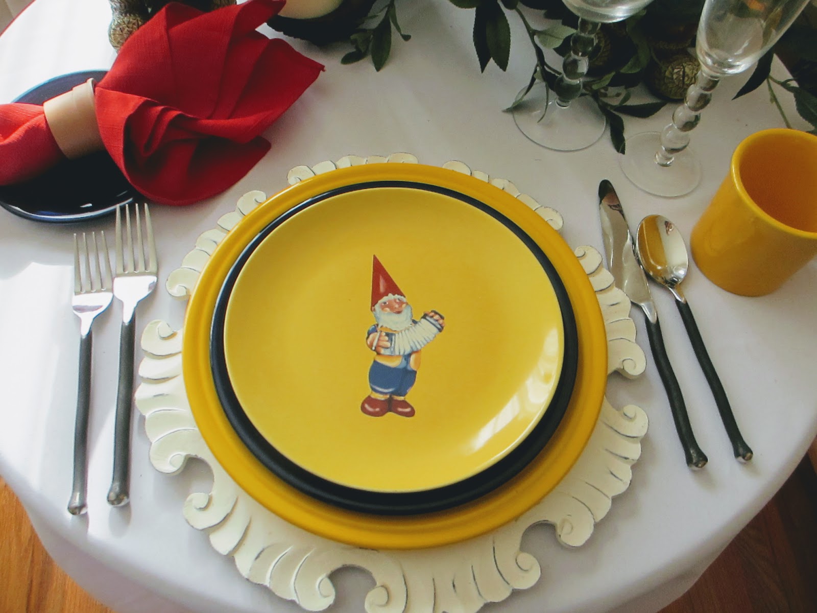 Table for One: Musical Garden Gnome Table