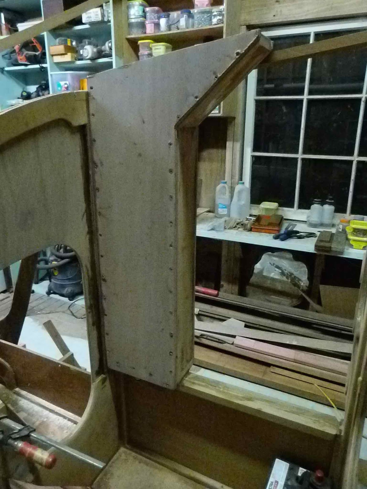 jwboatdesigns: Mast box, plus some work to get SEI ready to sail.