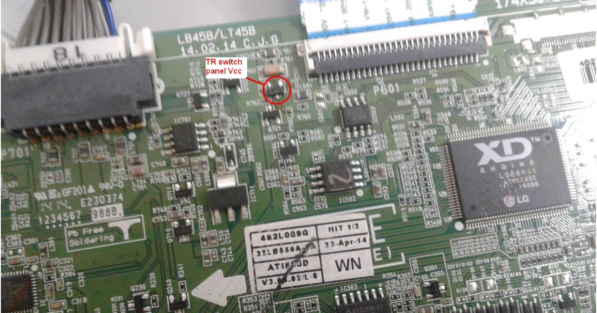 DOKTER TV: Problem Transistor Switch-Panel LG 32LB5500 kebakar