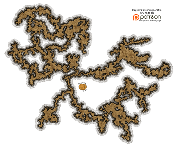 Free Map049: Isometric(ish) Cave System Map - Frugal GM