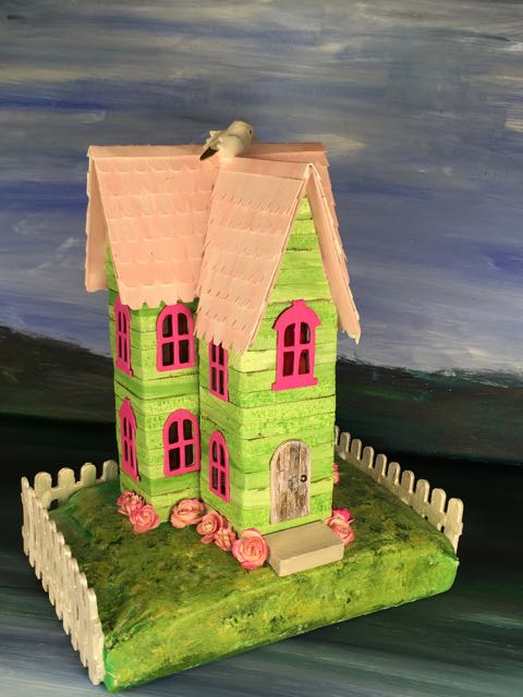 The Rose Cottage for A Special Girl - Paper Glitter Glue