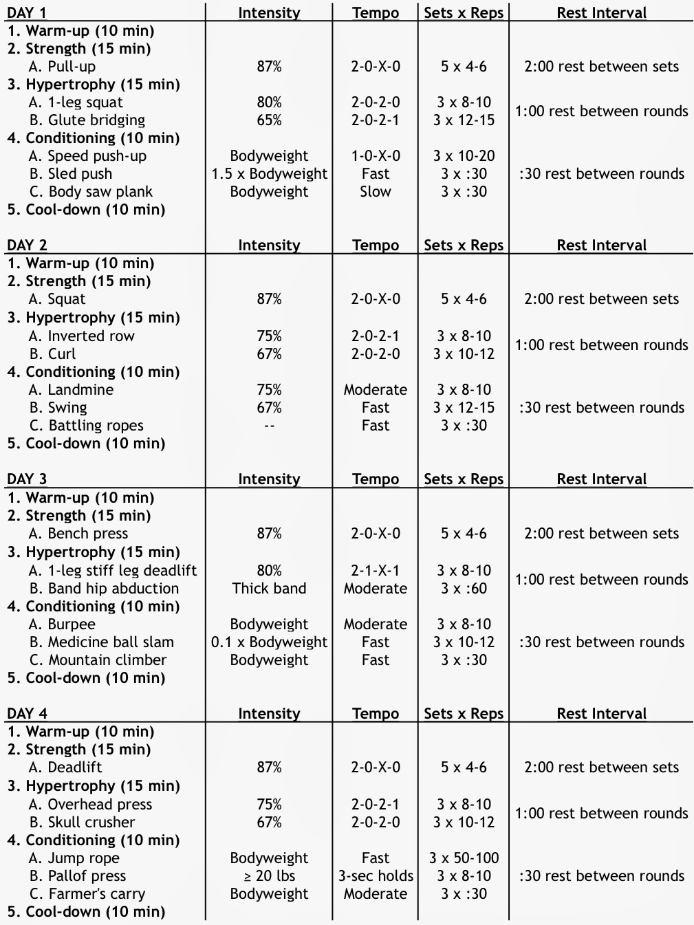 Fitness Pollenator Structuring Workouts For Maximum Gains Concurrent Periodization