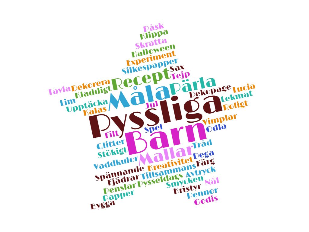 Pyssliga barn: Ordmoln