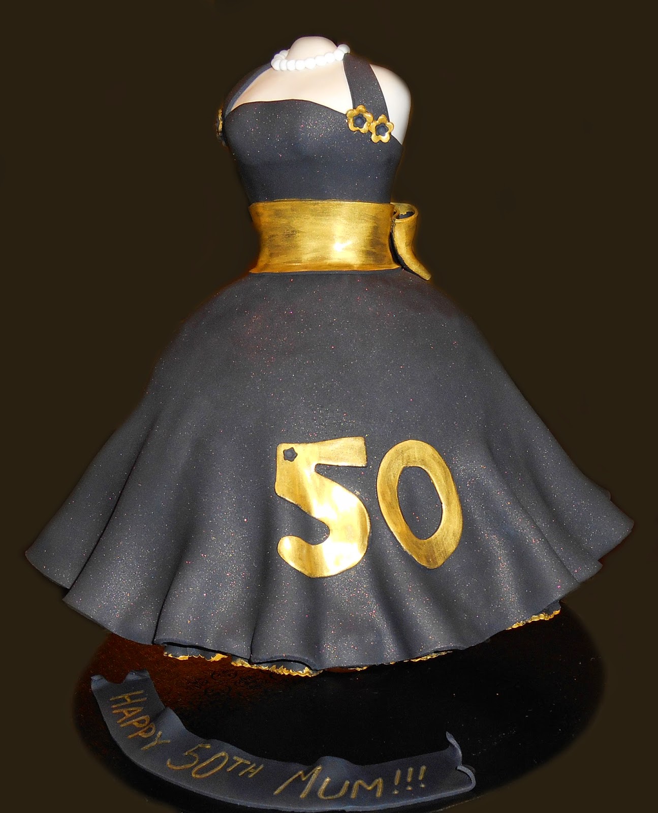 Nada's cakes: 3D 1960s Dress Birthday Cake - by Nada's Cakes Canberra