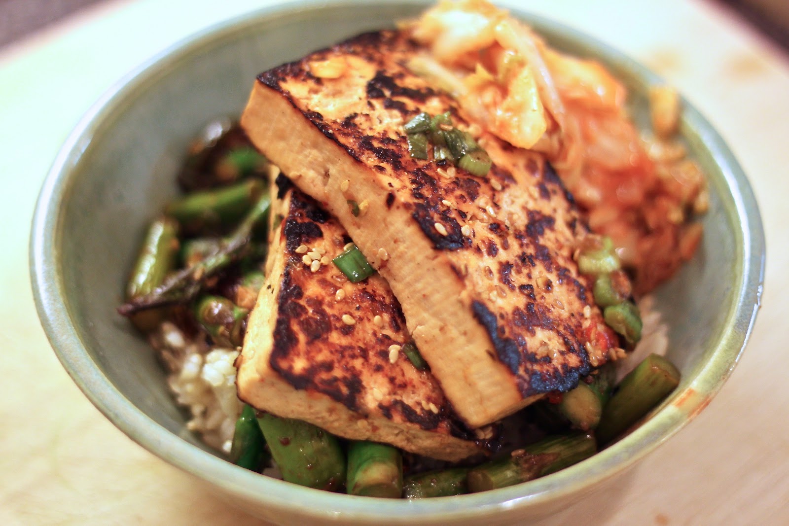 Jenessa's Dinners: Korean Tofu Rice Bowl