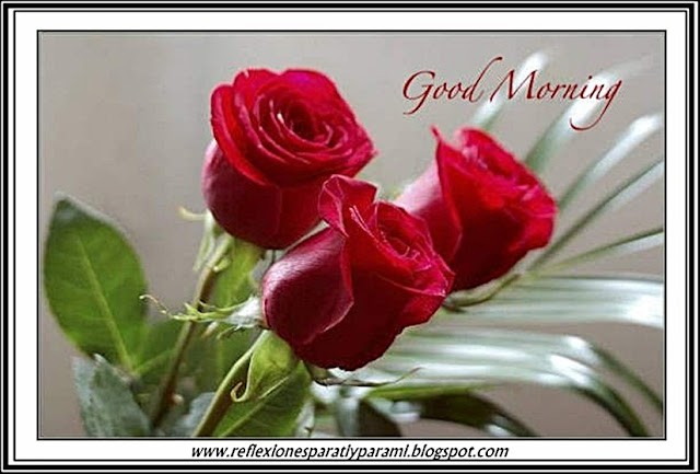 Buenos Deseos para TI y para MÍ: * Good Morning