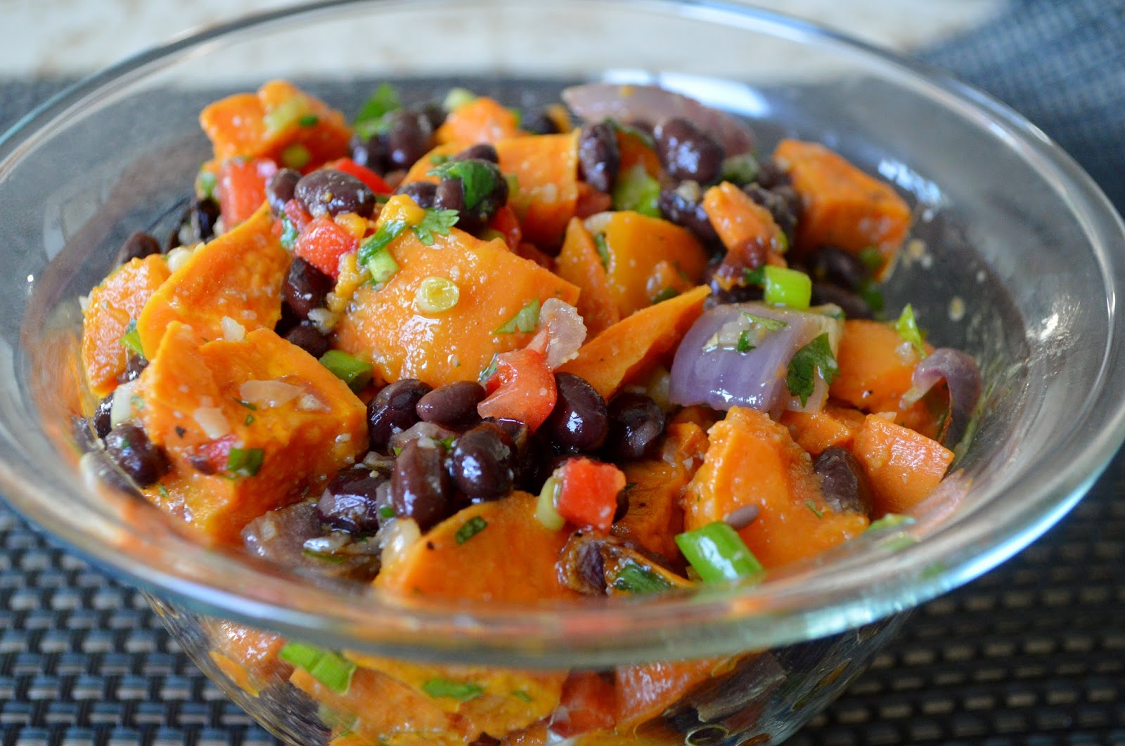 Roasted Sweet Potato and Black Bean Salad