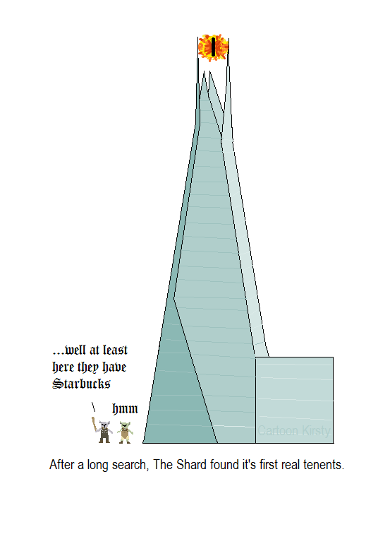Cartoon Kirsty Cooks...: The Shard as Barad-dûr from the Lord of the ...