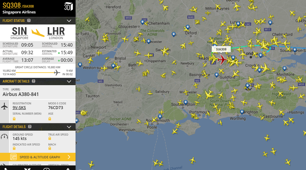 VFMDirect.in: For aviation buffs... live air traffic site