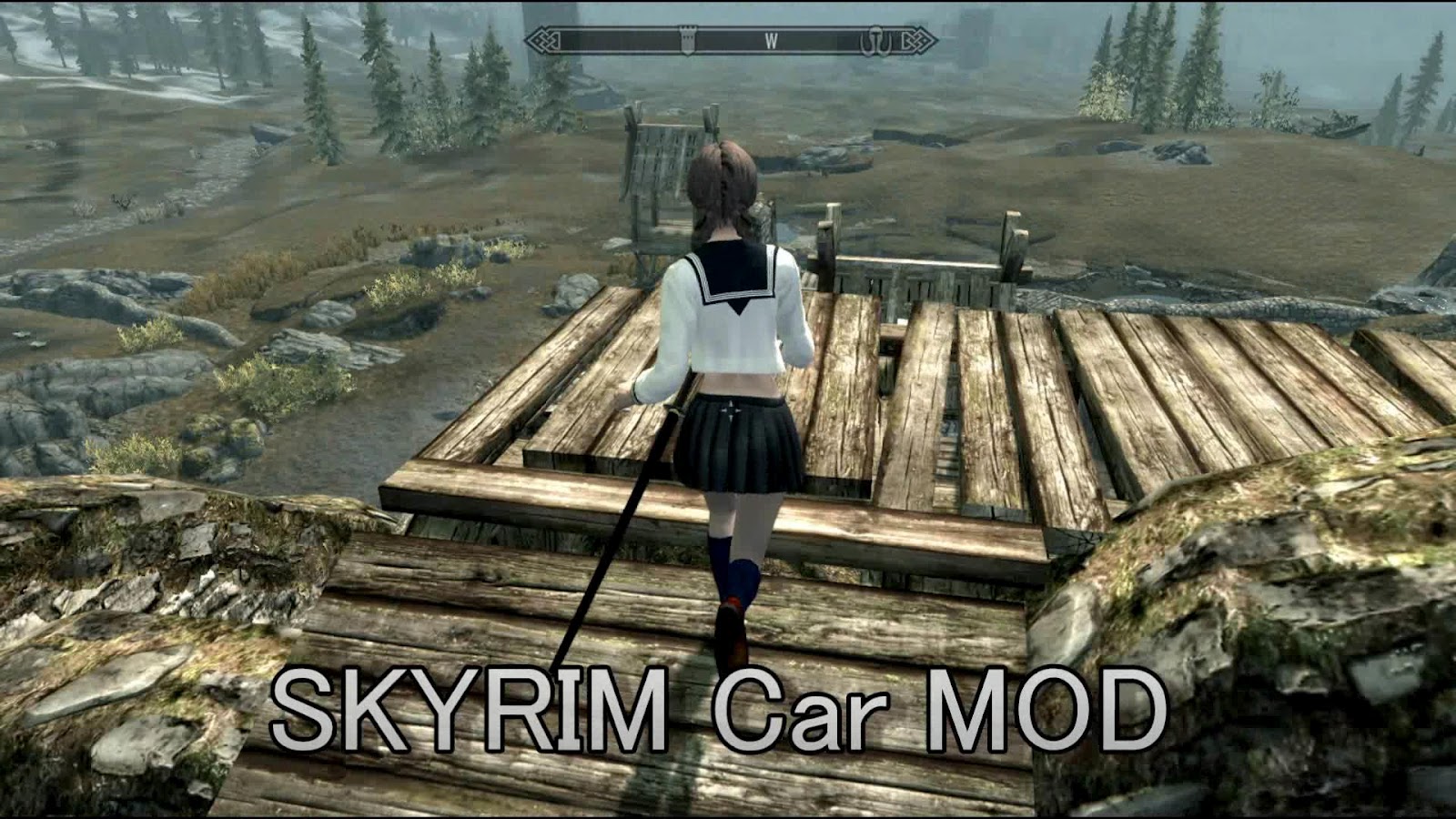 スカイリム、車に乗る