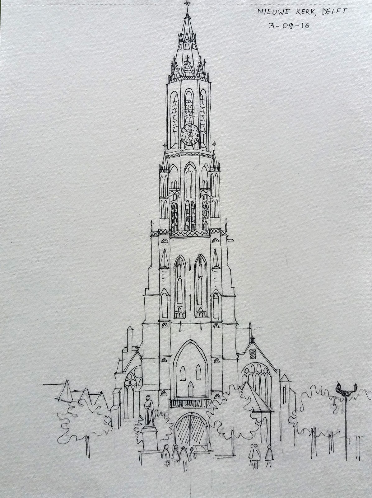 Lacuna : Sketching the 'New' Church of Delft!