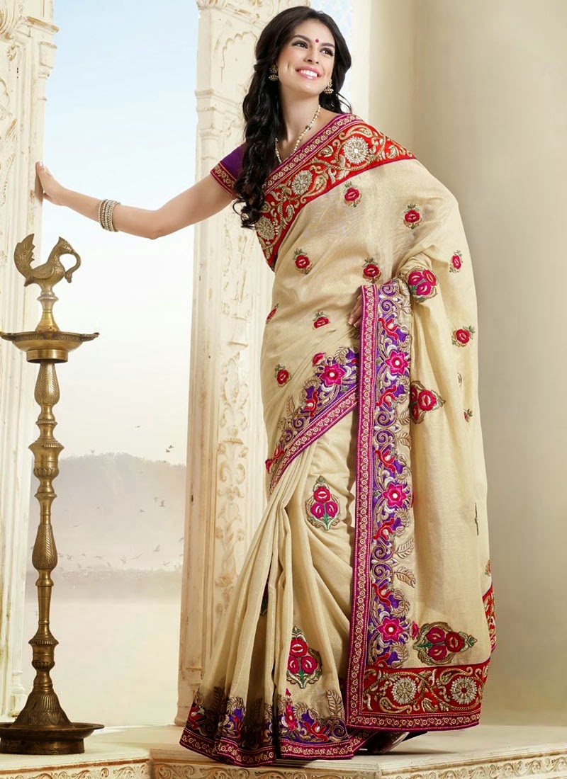 Bollywood Style Designer Embroidery Sarees - missy lovesx3
