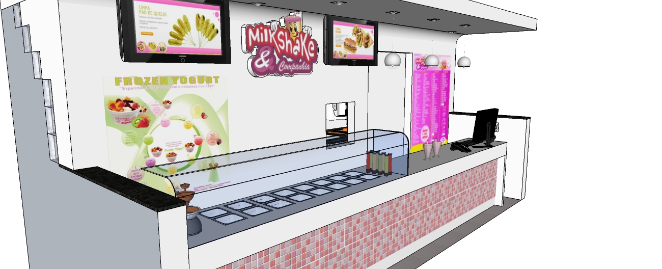 SAADESIGN - ARQUITETURA E DECORAÇÃO: Projeto Milk shake e Cia