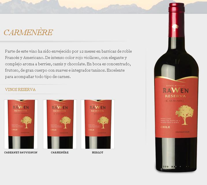 Vini Club Mérida : RAWEN RESERVA CARMENERE